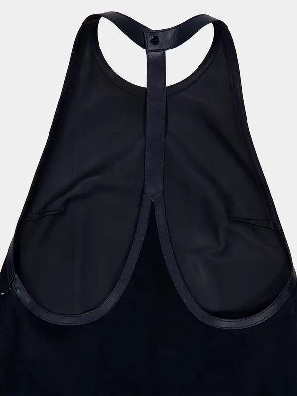 Gucci Halterneck Suede Dress