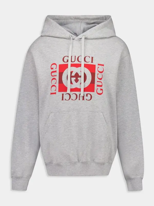Gucci Interlocking G Print Cotton Jersey Sweatshirt - Multicolour