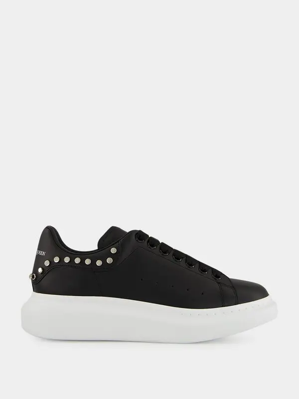 Alexander McQueen Studded Leather Low-top Sneakers - Black