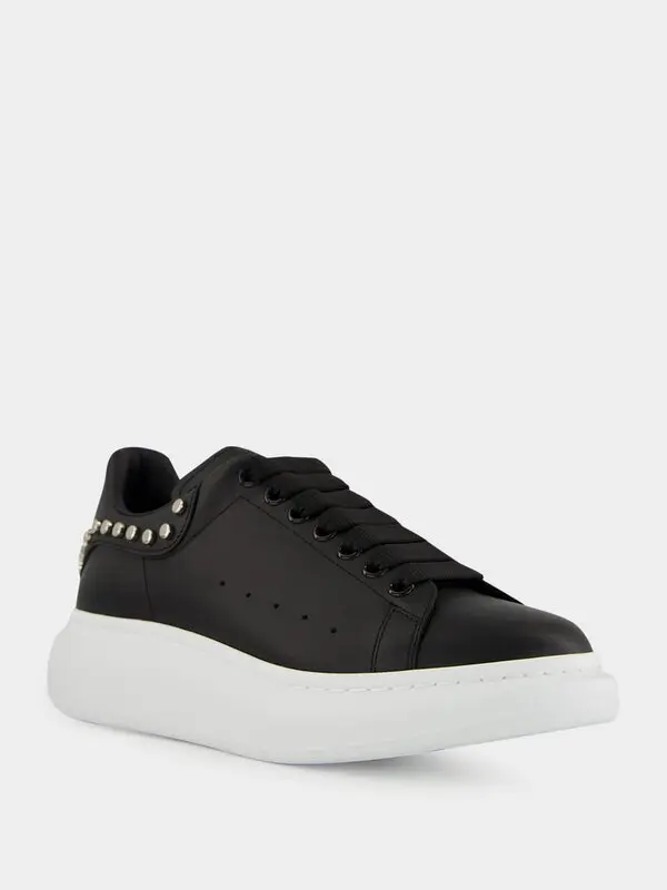 Alexander McQueen Studded Leather Low-top Sneakers - Black