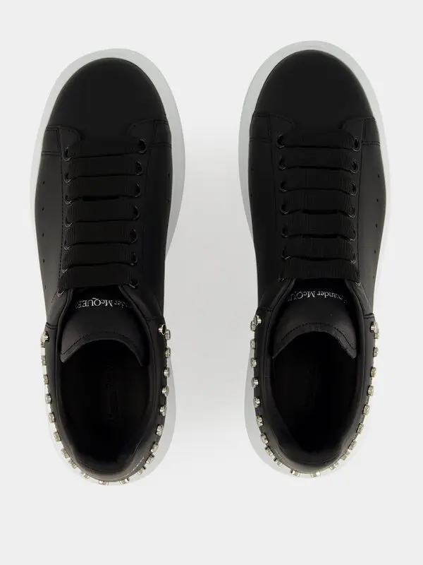 Alexander McQueen Studded Leather Low-top Sneakers - Black