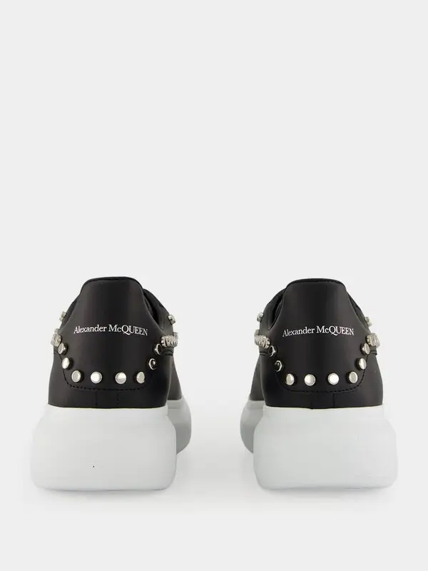 Alexander McQueen Studded Leather Low-top Sneakers - Black