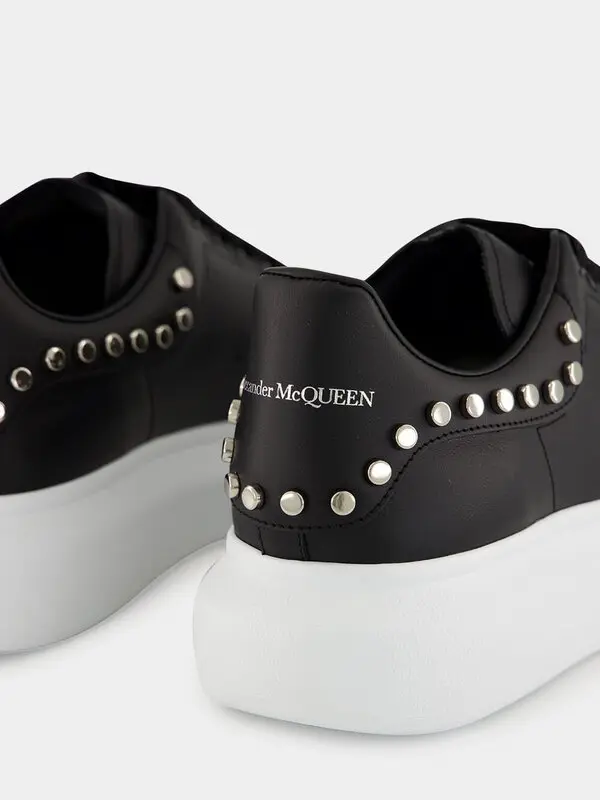 Alexander McQueen Studded Leather Low-top Sneakers - Black
