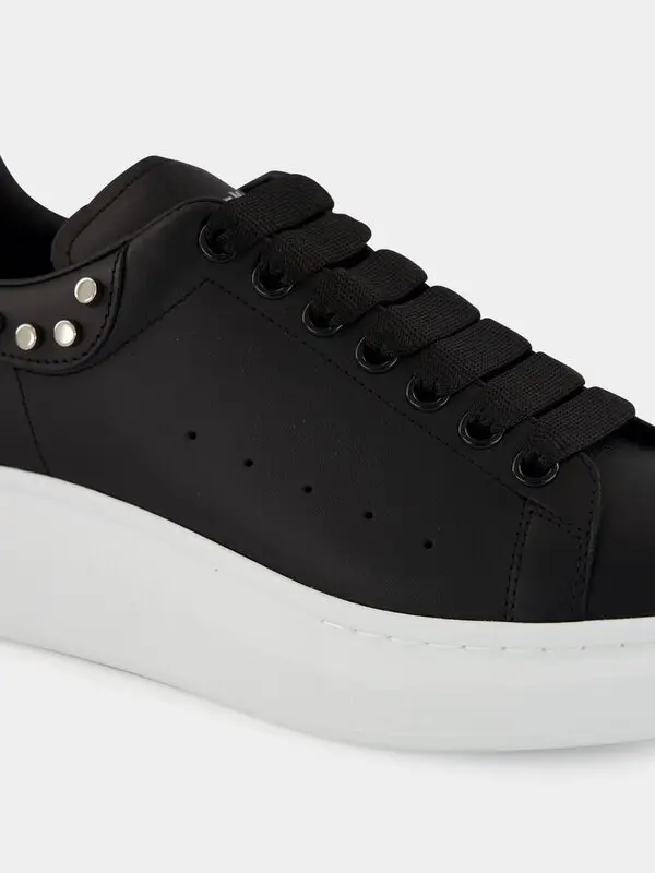 Alexander McQueen Studded Leather Low-top Sneakers - Black