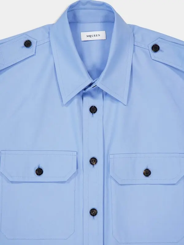 Alexander McQueen Jermyn St. Utility Cotton Shirt