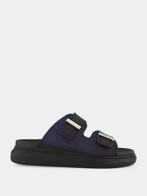 Alexander McQueen Hybrid Rubber Slides - Blue