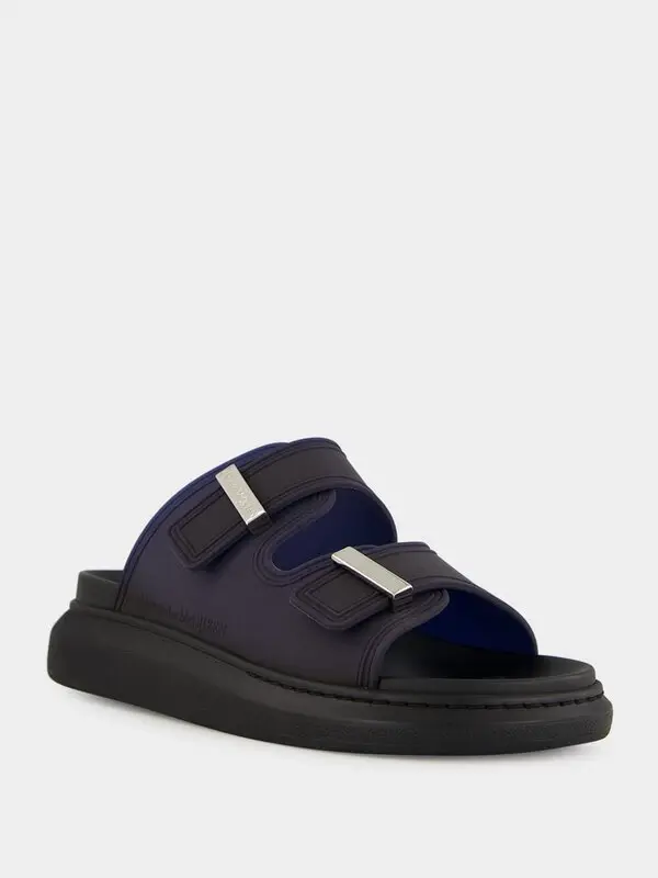 Alexander McQueen Hybrid Rubber Slides - Blue