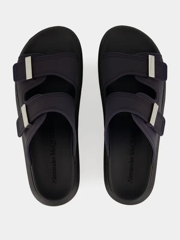 Alexander McQueen Hybrid Rubber Slides - Blue