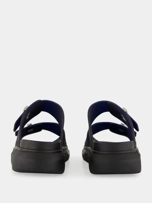 Alexander McQueen Hybrid Rubber Slides - Blue