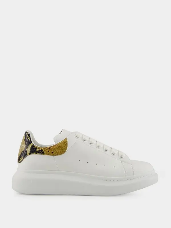 Alexander McQueen Oversized Sneakers With Snake Print - Animal Print