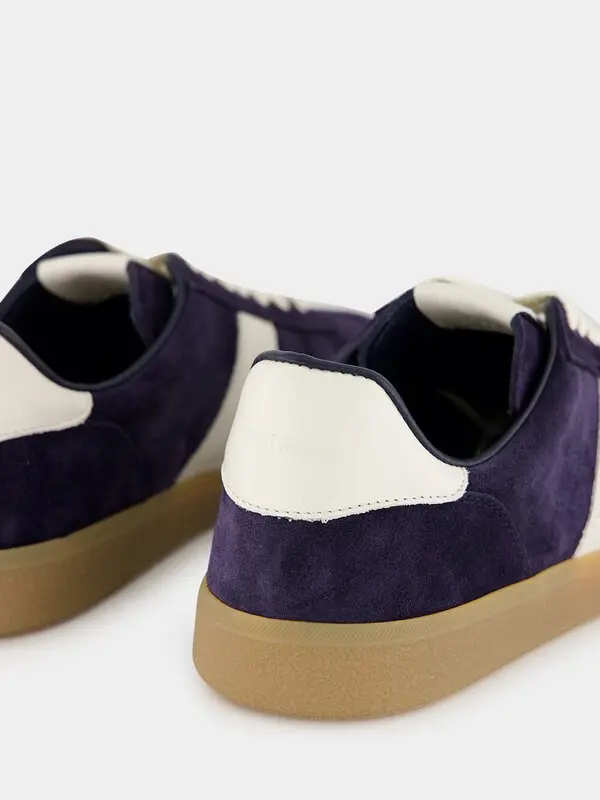 TOM FORD Deep Navy Suede Low-top Sneakers - Blue