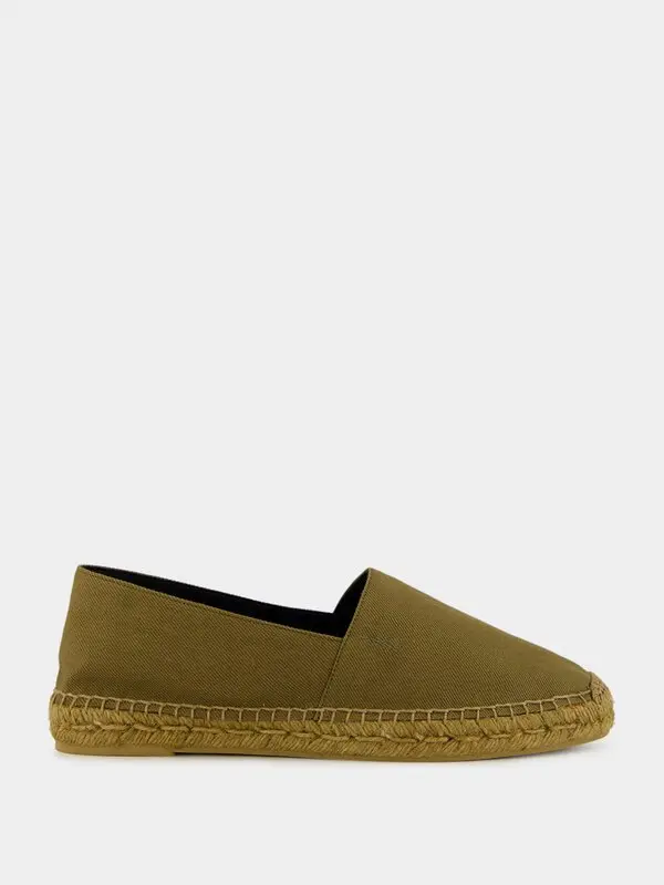 Saint Laurent Cactus Cotton Espadrilles - Green