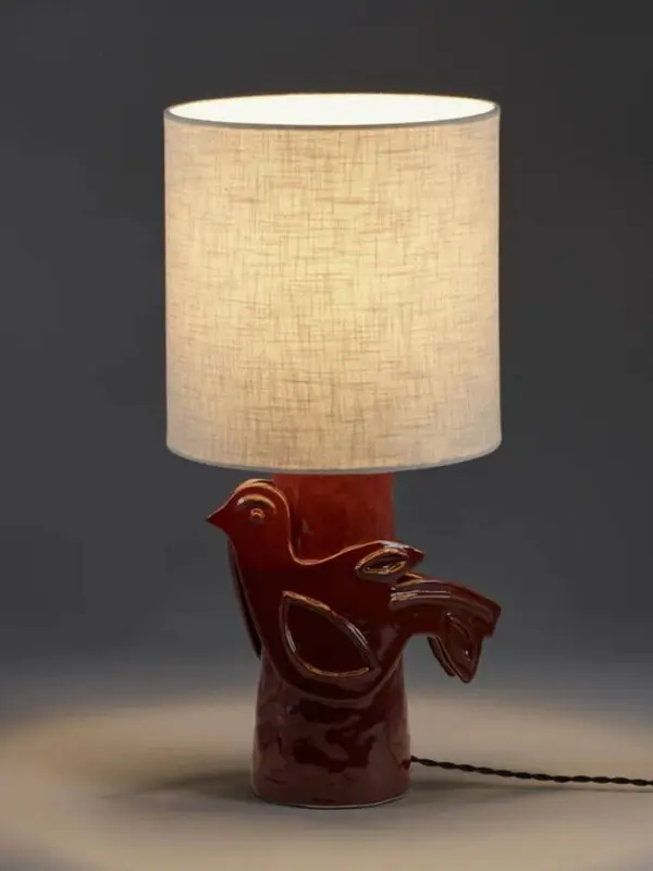 SERAX Table Lamp Paloma With Beige Shade - Red