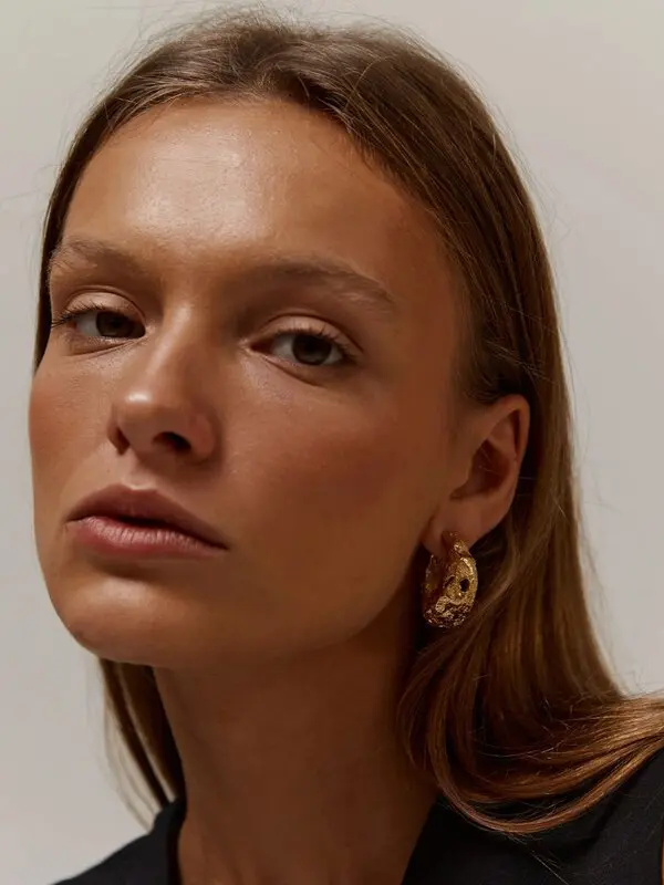 PAOLA SIGHINOLFI Galia 18k-plated Hoop Earrings - Gold