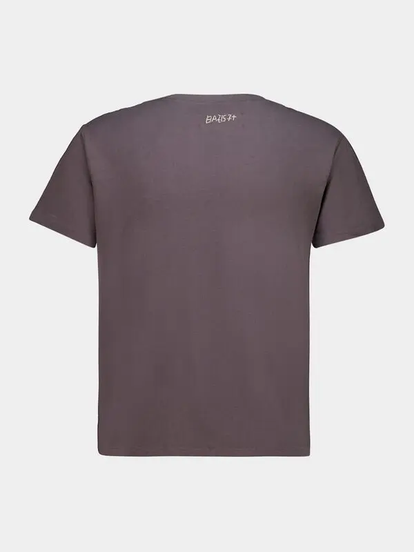 BAZISZT Taupe Fish T-shirt