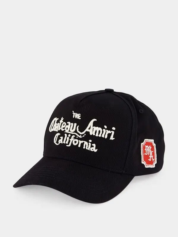 Amiri Chateau Cap - Black