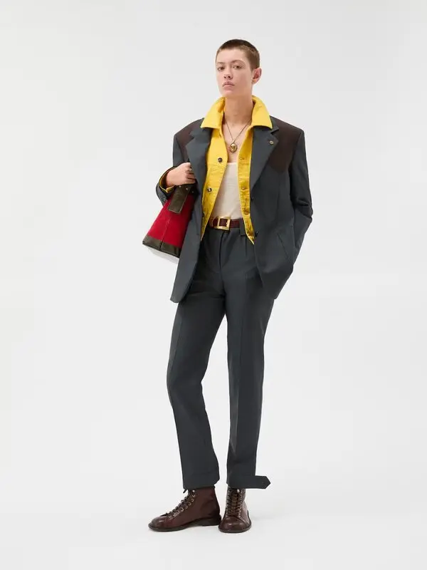 Versace Wool-mohair Formal Trousers - Grey