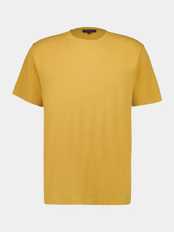 Frescobol Carioca Tuscan Sun Dinis Cotton-linen T-shirt - Orange