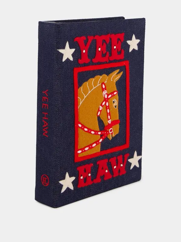 OLYMPIA LE-TAN Yee-haw Clutch - Blue