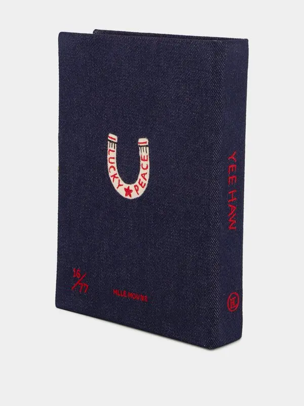 OLYMPIA LE-TAN Yee-haw Clutch - Blue
