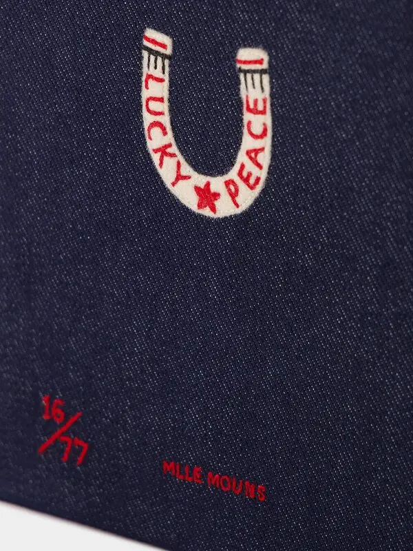 OLYMPIA LE-TAN Yee-haw Clutch - Blue