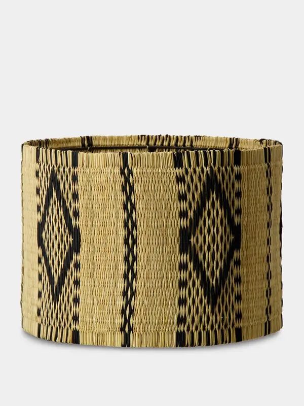 HOUSE OF CAPRICORN Handmade Reed Lampshade - Black