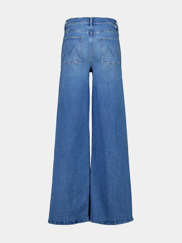 MOTHER Wide-leg High-waisted Jeans