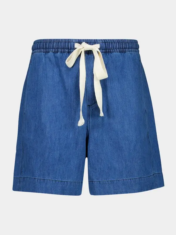 Commas Walk Denim Cotton Shorts