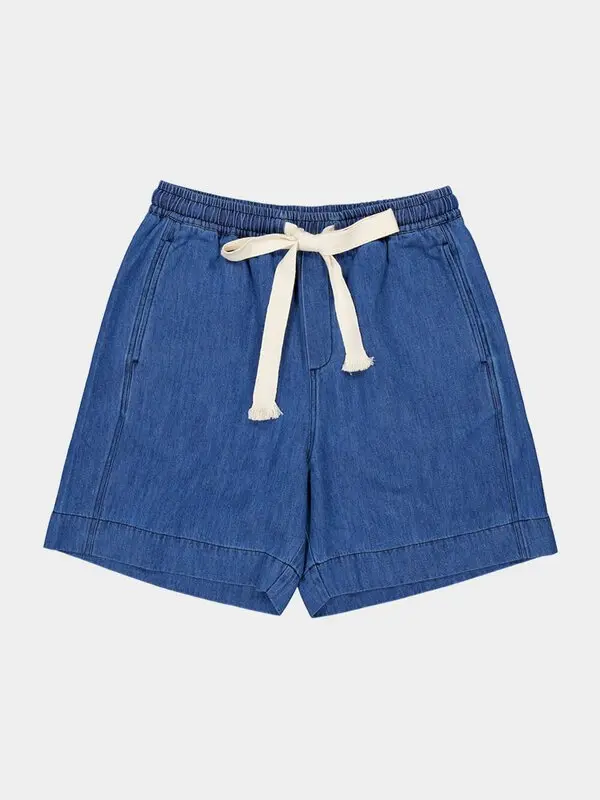 Commas Walk Denim Cotton Shorts