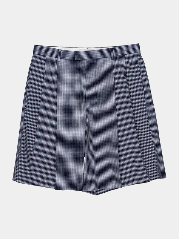 Givenchy Checked Double Pleat Bermuda Shorts