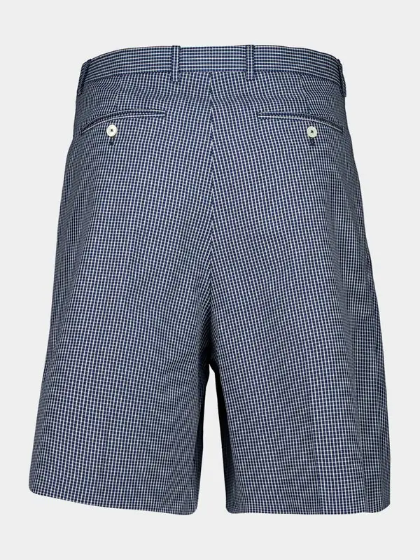 Givenchy Checked Double Pleat Bermuda Shorts