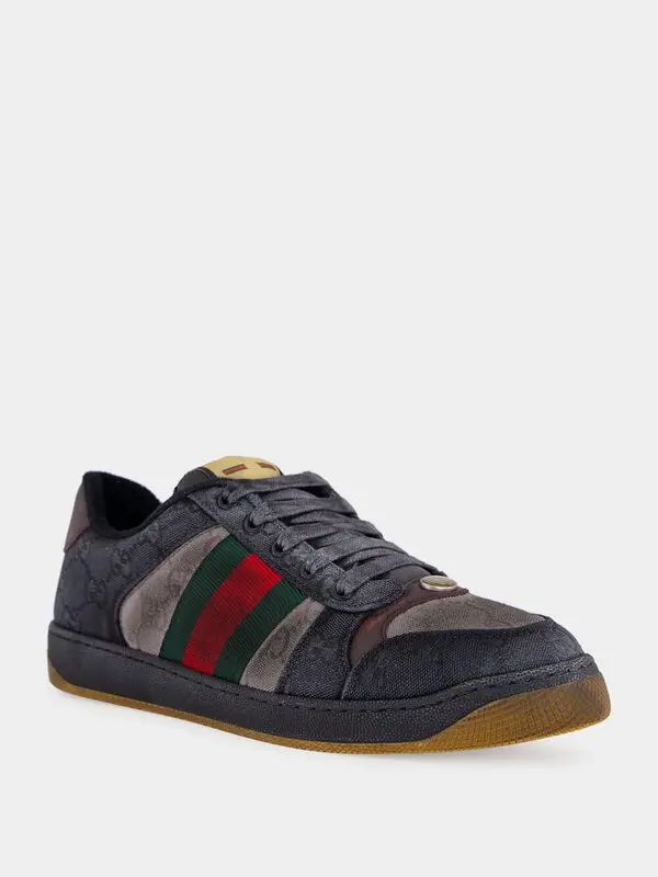 Gucci Dark Gg Monogram Low-top Sneakers