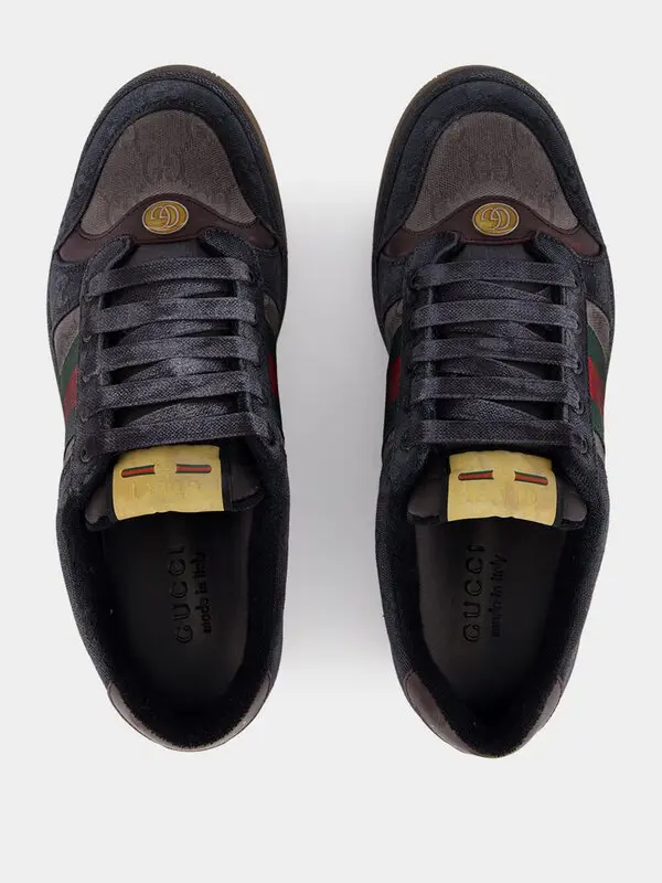 Gucci Dark Gg Monogram Low-top Sneakers
