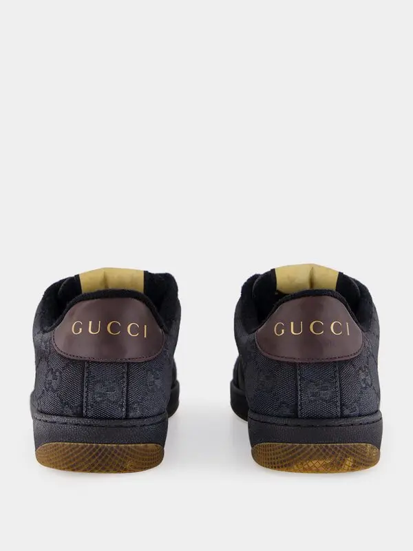 Gucci Dark Gg Monogram Low-top Sneakers
