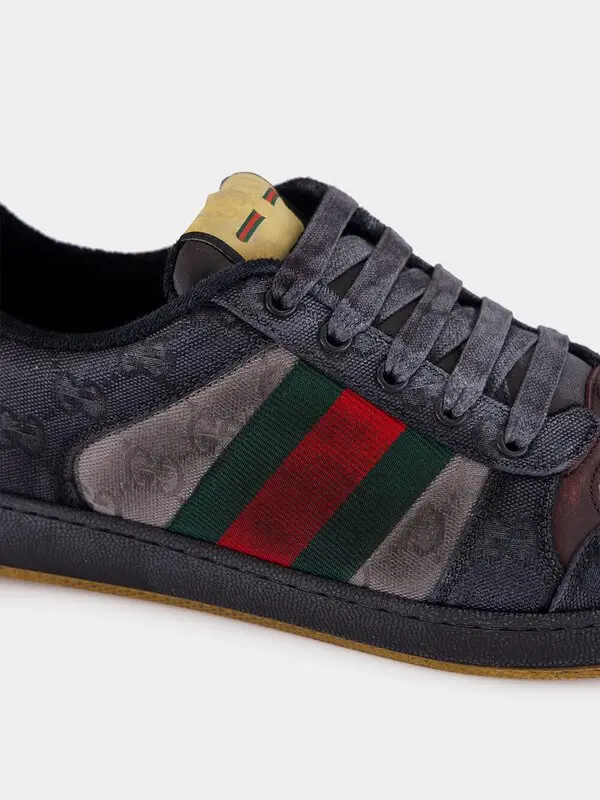 Gucci Dark Gg Monogram Low-top Sneakers