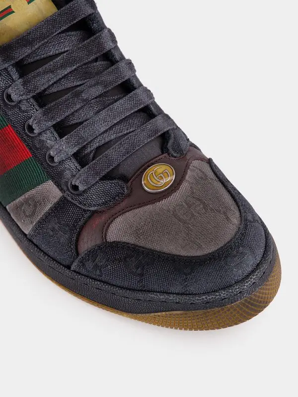 Gucci Dark Gg Monogram Low-top Sneakers