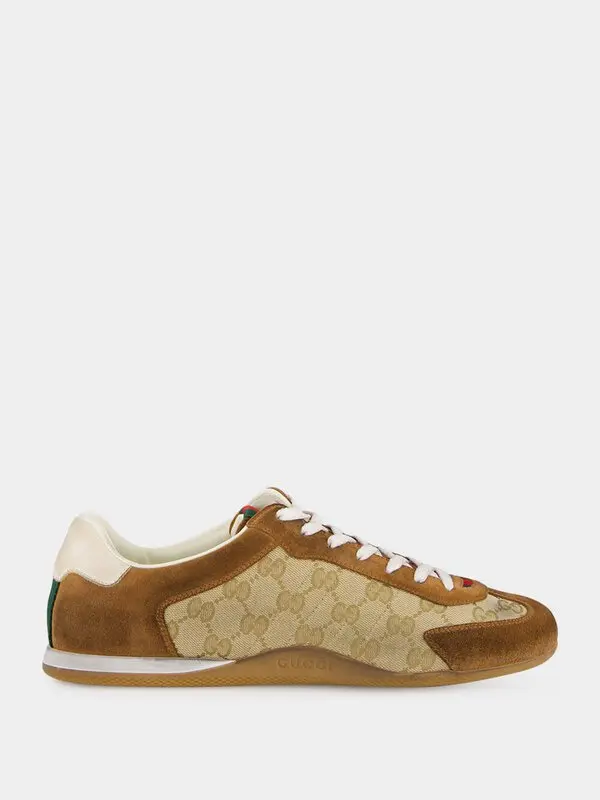 Gucci Gg Canvas Shift Sneakers - Brown