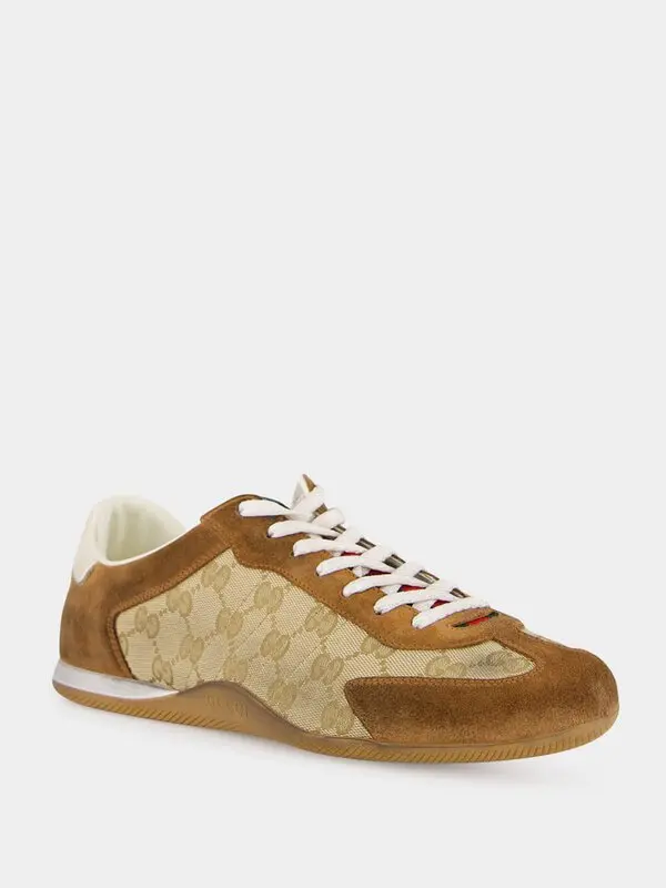 Gucci Gg Canvas Shift Sneakers - Brown