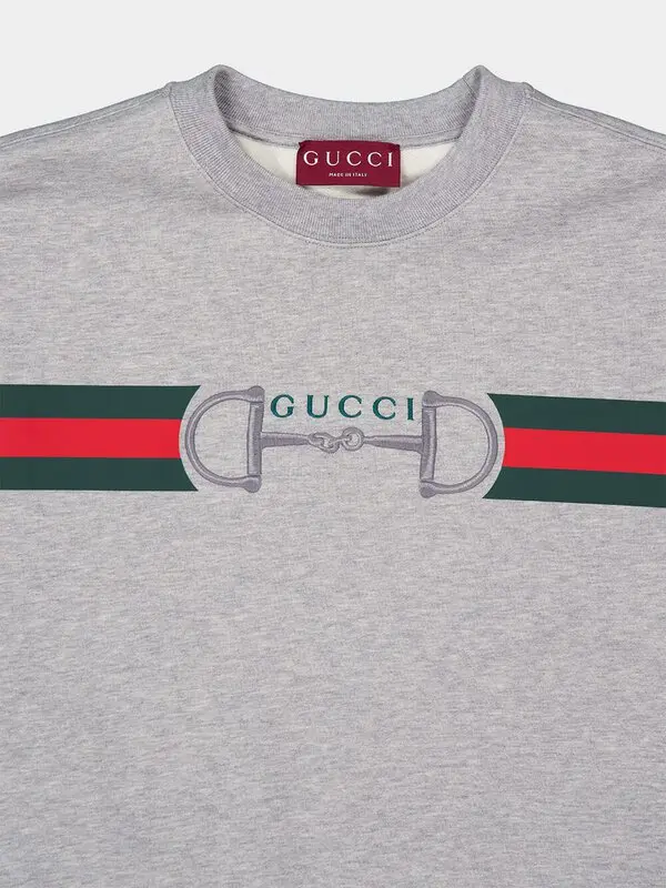 Gucci Sweatshirt With Web And Horsebit