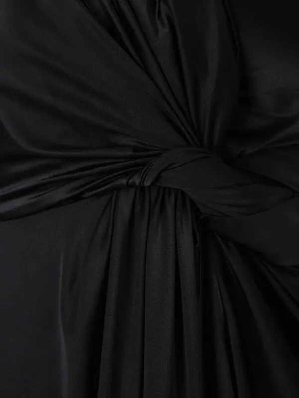 Balenciaga Draped Sleeveless Midi Dress