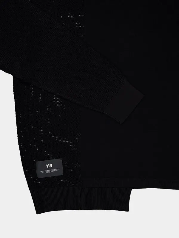 Y3 Knit Logo Sweater - Black