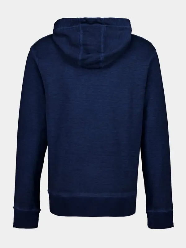 120% Lino Hooded Linen Sweatshirt
