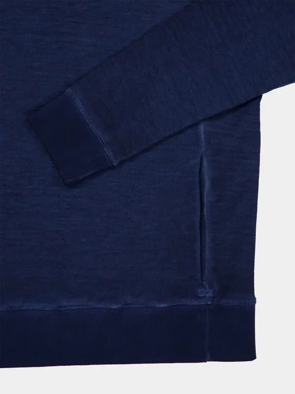 120% Lino Hooded Linen Sweatshirt