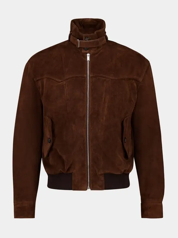 Alexander McQueen Suede Blouson Jacket