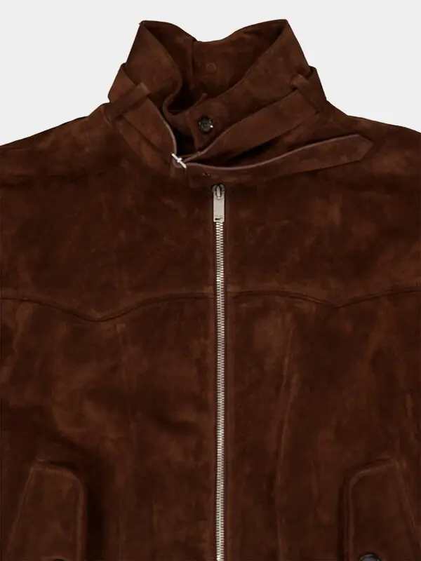 Alexander McQueen Suede Blouson Jacket