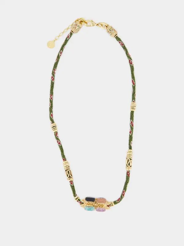 Gas Bijoux Lima Talisman Necklace - Green