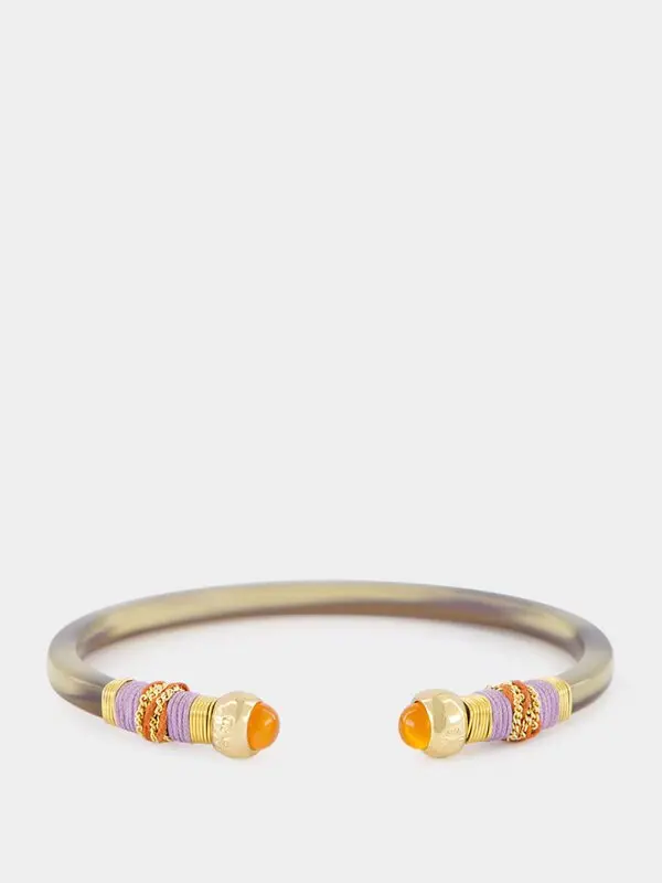 Gas Bijoux Sari Open Bangle - Orange