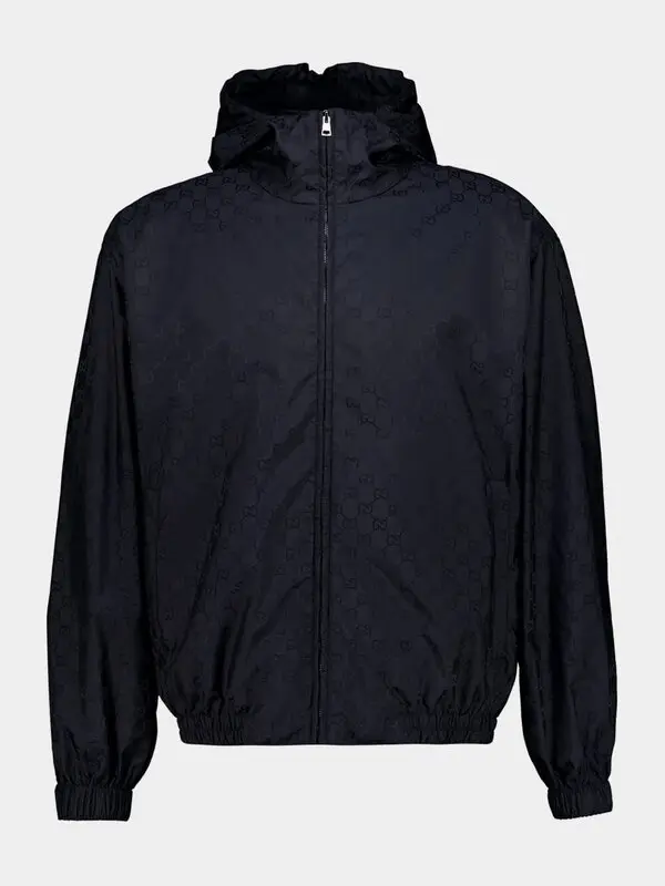 Gucci Nylon Bomber Jacket - Blue