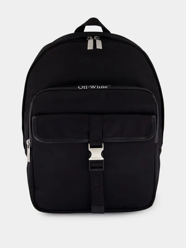 Off-White Leather Outdoor Backpack - White