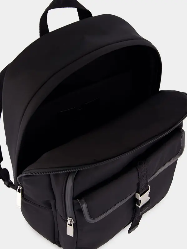 Off-White Leather Outdoor Backpack